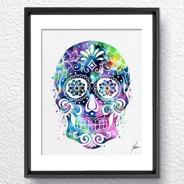 Sugar Skull Poster - Etsy