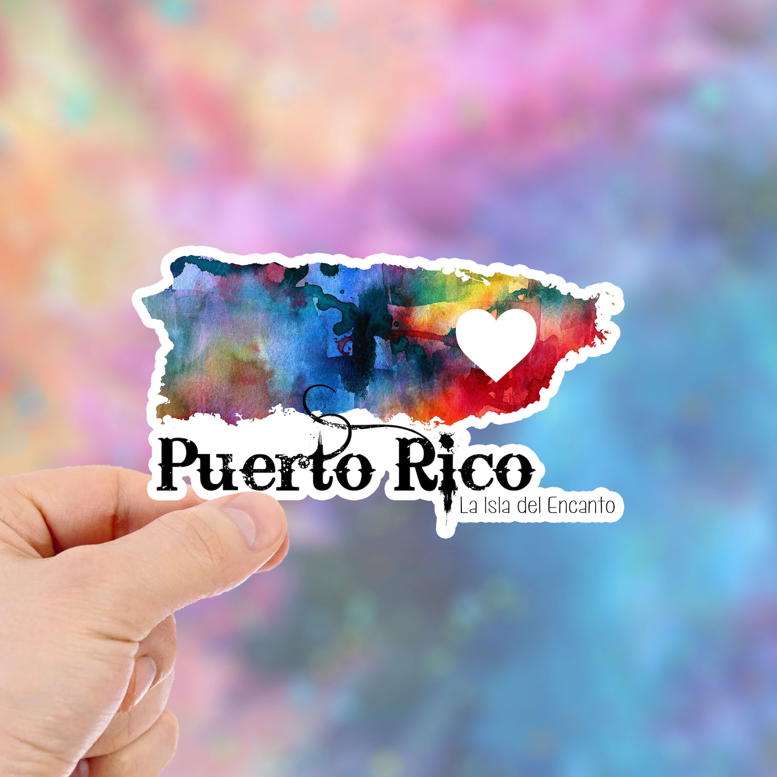 Puerto Rico Vinyl Sticker Cool Puerto Rico Stickers Puerto - Etsy