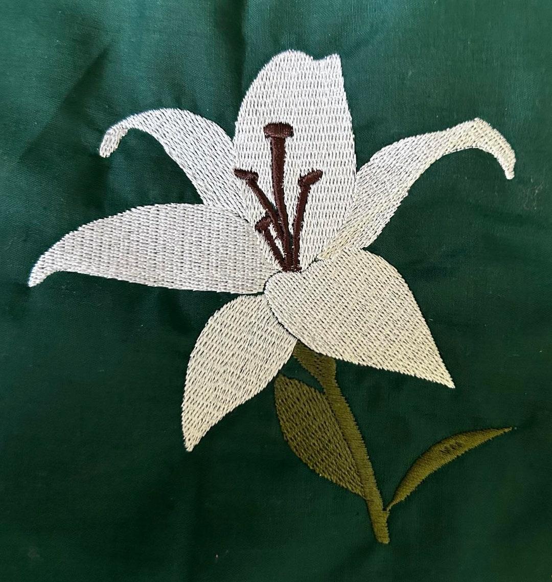 Lily Embroidery - Etsy