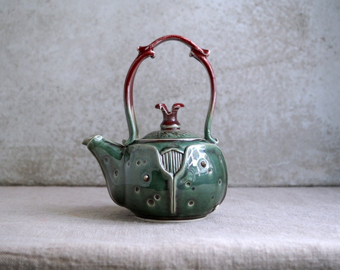 Featured listing image: Handmade Ceramic Teapot, Porcelain Exclusive ...
