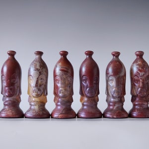Handmade Raku Chess, Large Scale Chess, NO BOARD, Saggar Firing/ Hose ...