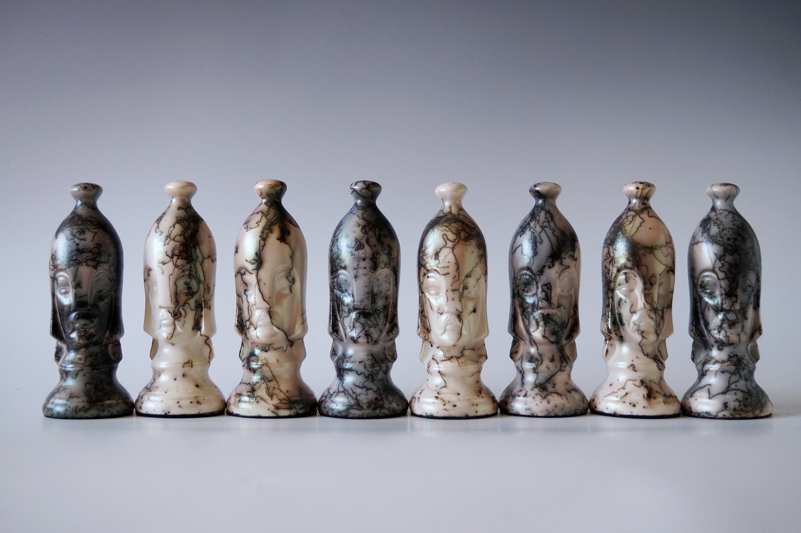 Handmade Raku Chess Large Scale Chess NO BOARD Saggar - Etsy