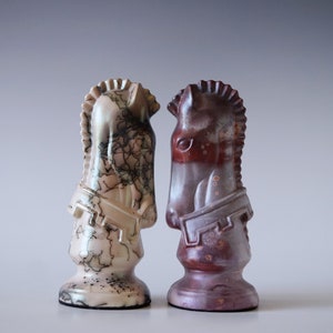 Handmade Raku Chess, Large Scale Chess, NO BOARD, Saggar Firing/ Hose ...