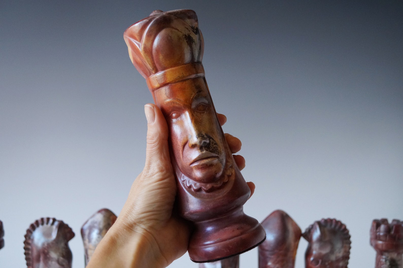 Handmade Raku Chess Large Scale Chess NO BOARD Saggar - Etsy