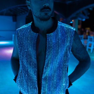 LED Vest Mens Rave Outfit Burning Man Outfit EDC Gear EDC Festival ...