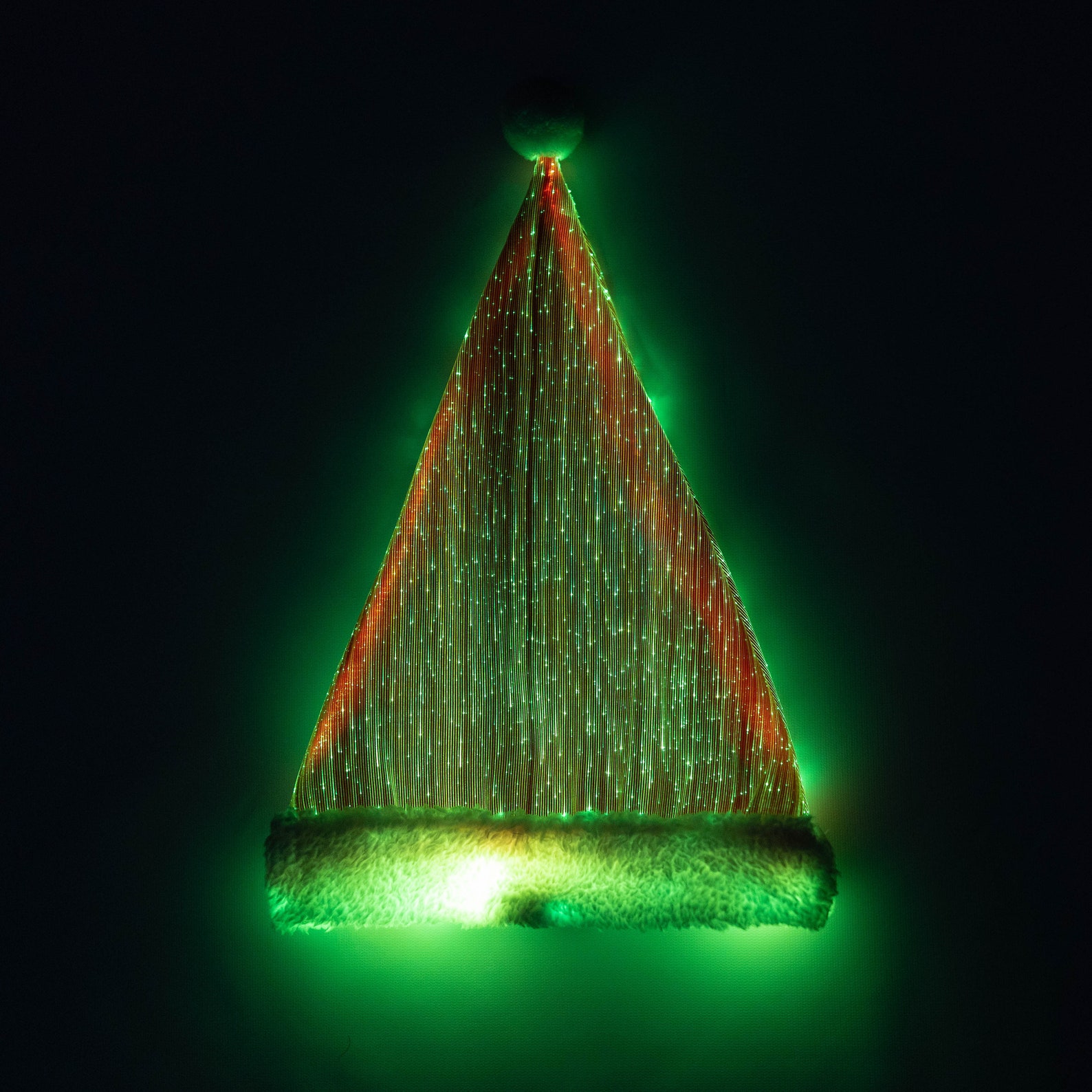 Christmas Gift Xmas Hat LED Light up Color Changing Santa Claus Hat ...