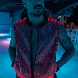 LED Vest Mens Rave Outfit Burning Man Outfit EDC Gear EDC Festival ...