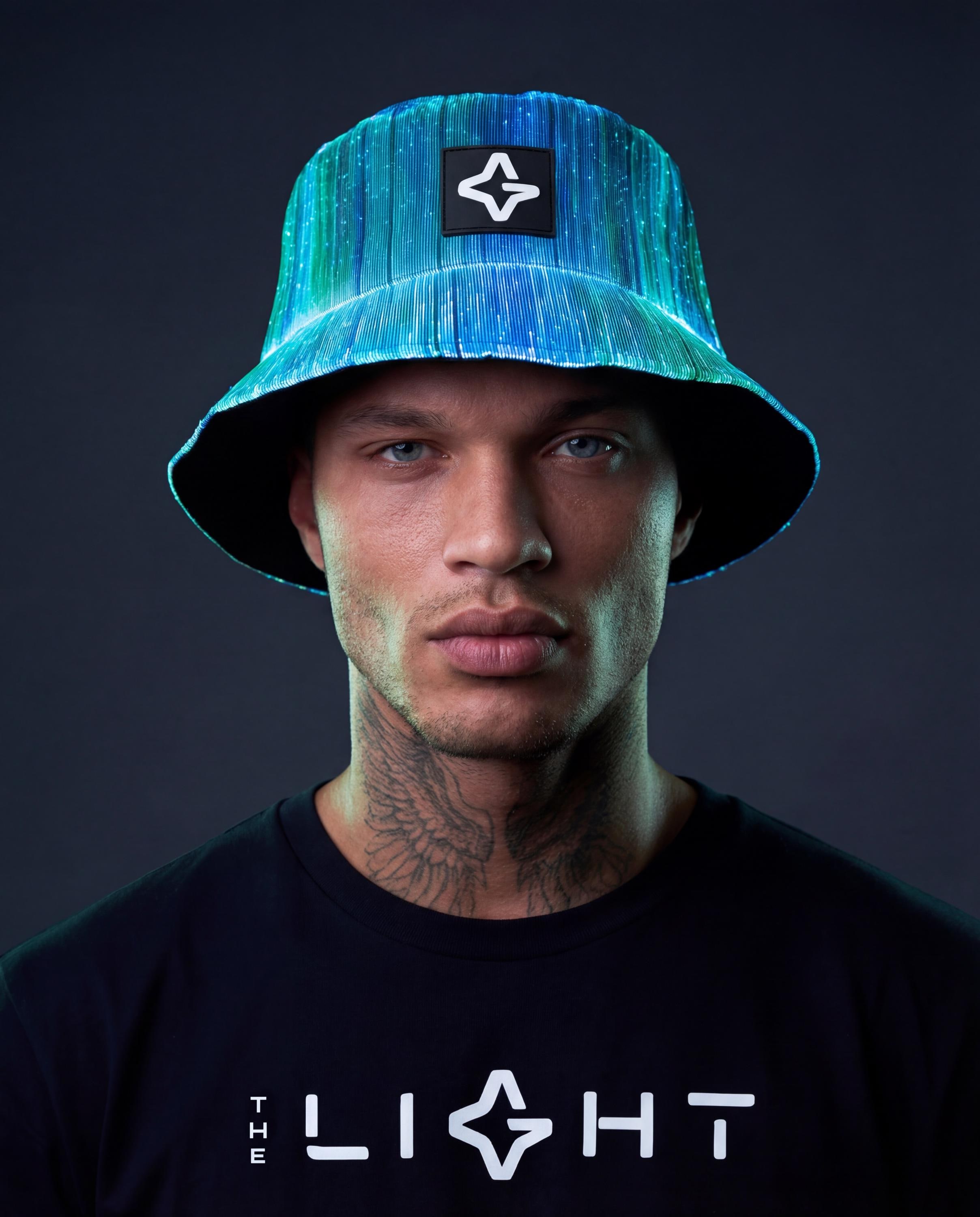 THE LIGHT - Led Bucket Hat Color Changing Light up Bucket Hat Rave Hat ...