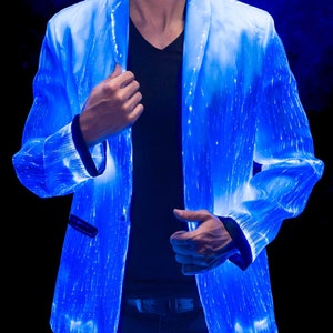 Party Festival Outfit Rave Gear Burning Man Unique Light up LED Jacket ...