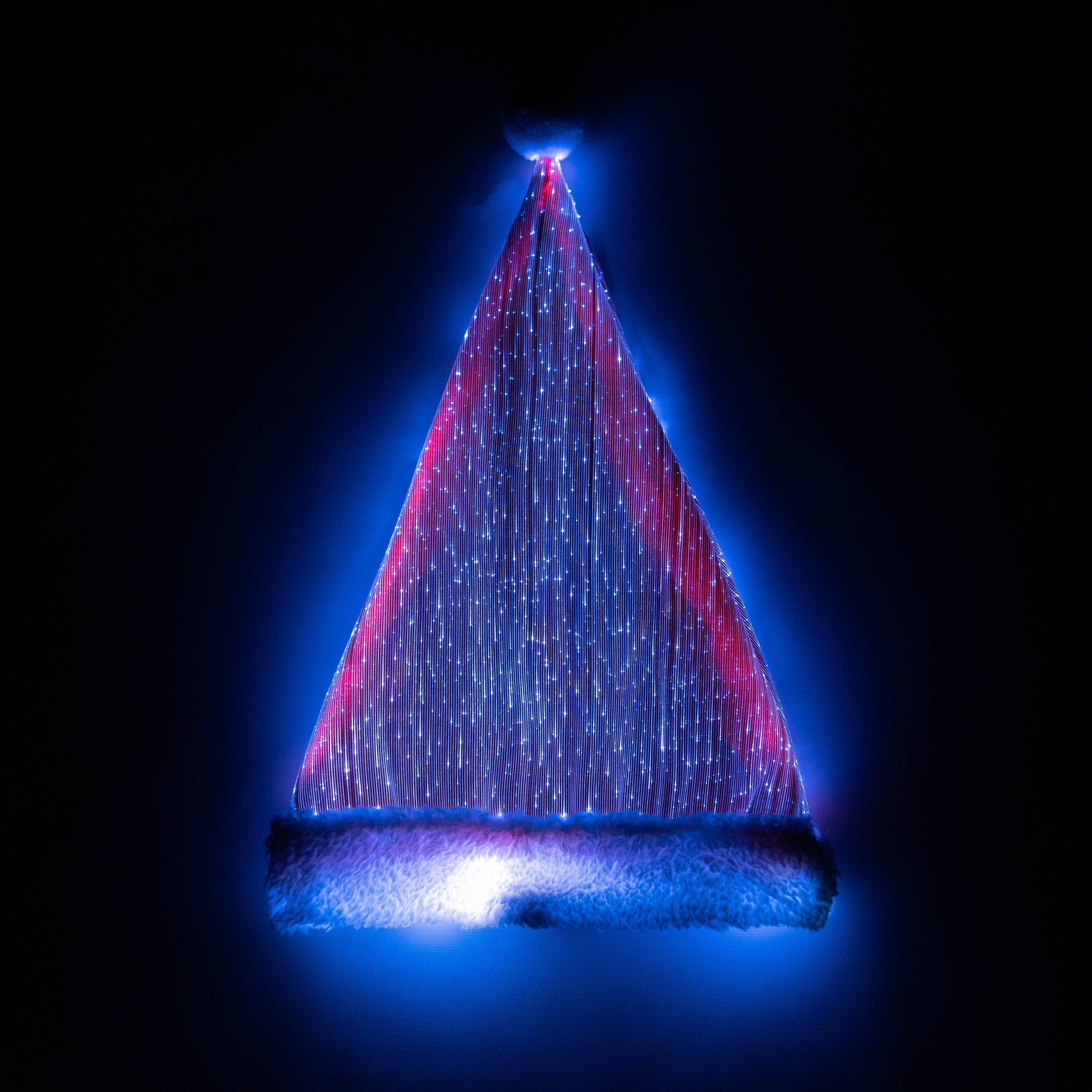 Christmas Gift Xmas Hat LED Light up Color Changing Santa Claus Hat ...