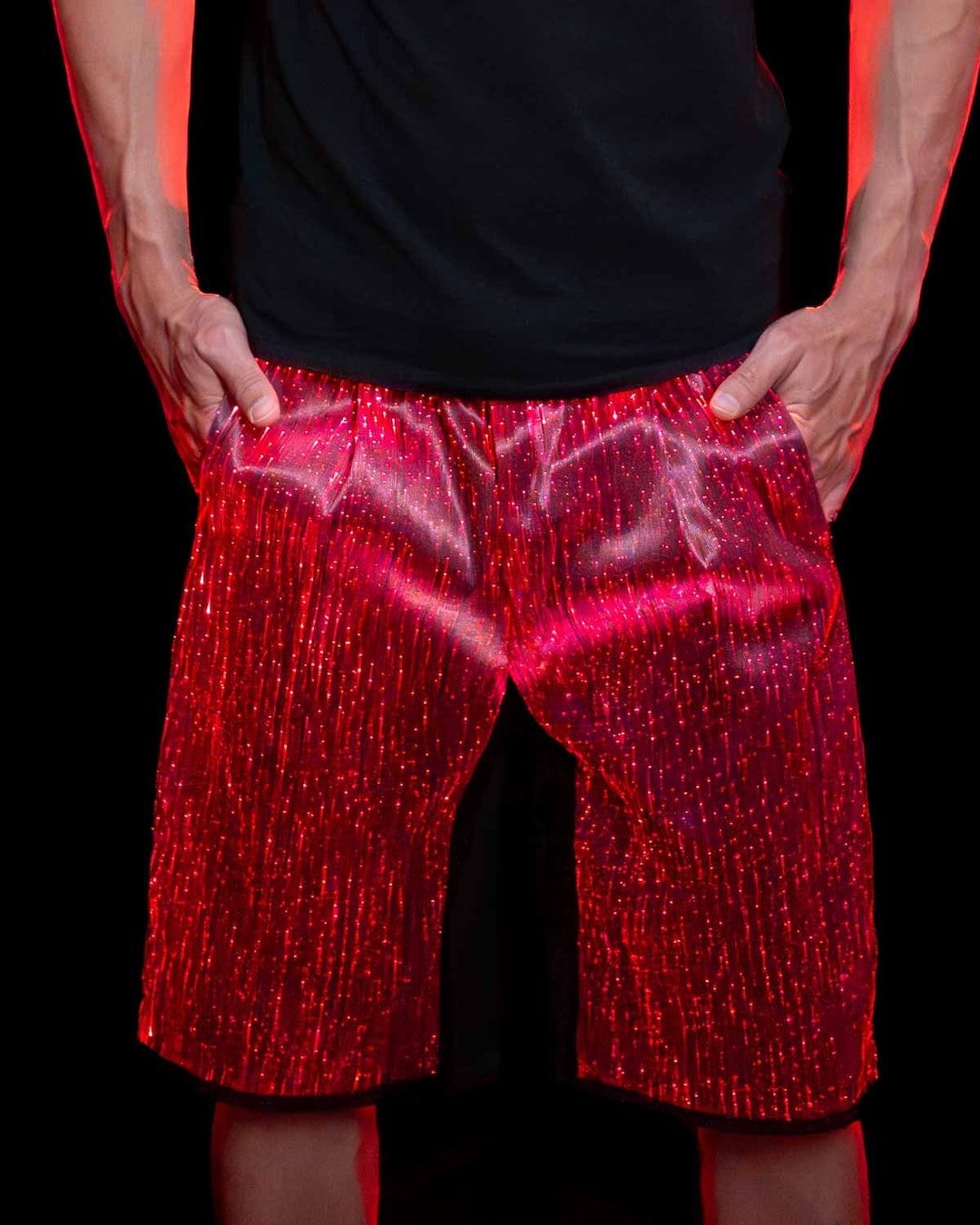 LED Light up Mens Shorts Rave Outfit Burning Man Outfit EDC Gear ...