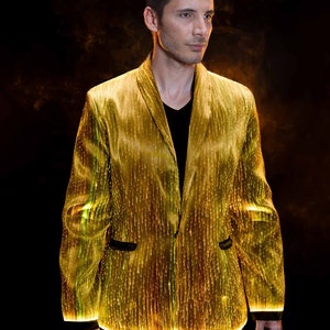 LED Light up Jacket for Men Formal Party Outfit Music Fesitval Outfit ...