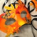 Monarch Butterfly Mask , Fall Colors/ Red, Orange Yellow Leaves ...