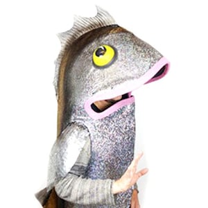 Fish Costume With Holographic Skin Fabric ADULT SIZE Animal Friendly ...