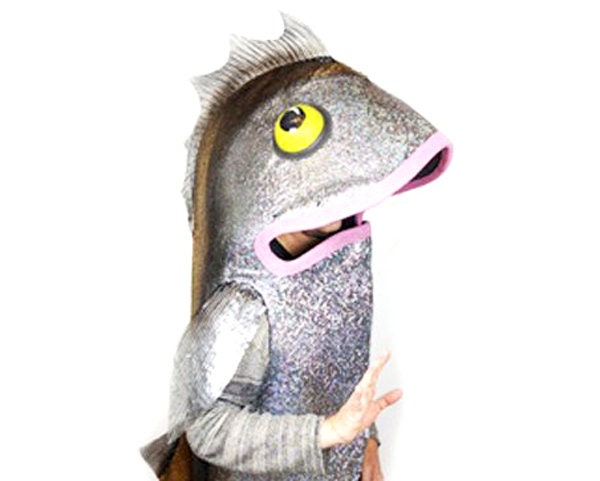 Fish Costume With Holographic Skin Fabric ADULT SIZE Animal Friendly ...
