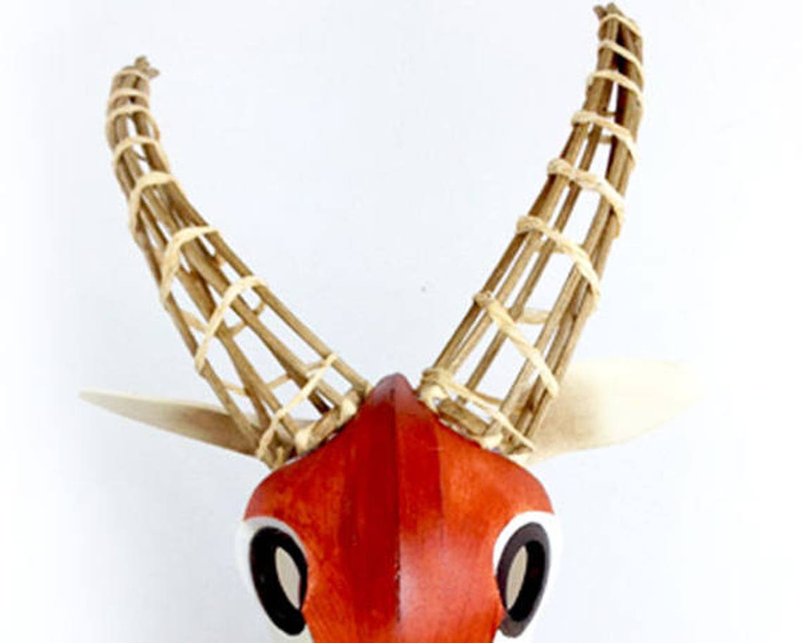 Gazelle Antelope Mask African Animal Masquerade Mask Adult - Etsy