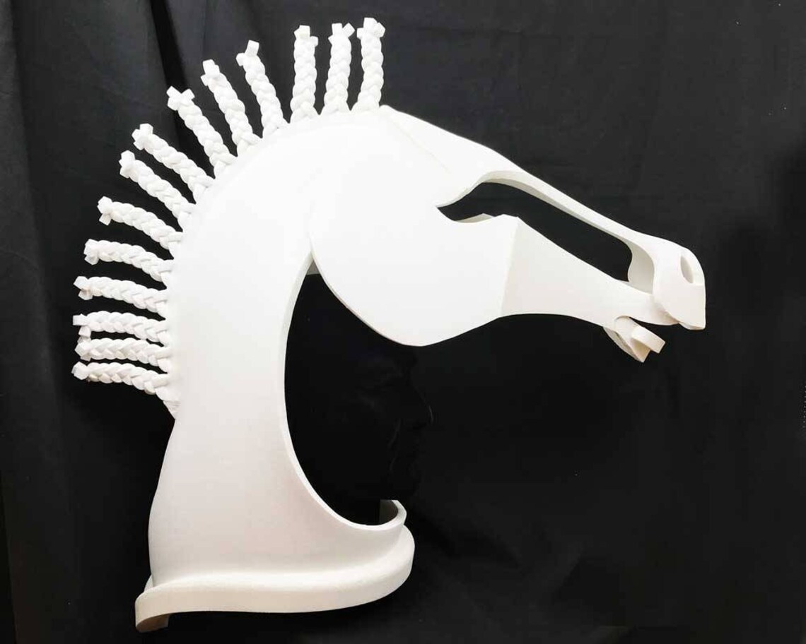 Chess Knight Costume Headdress: Handmade Horse Head Party Hat for Adult ...
