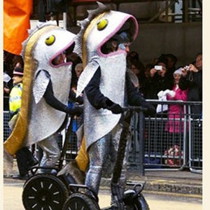 Fish Costume With Holographic Skin Fabric ADULT SIZE Animal Friendly ...