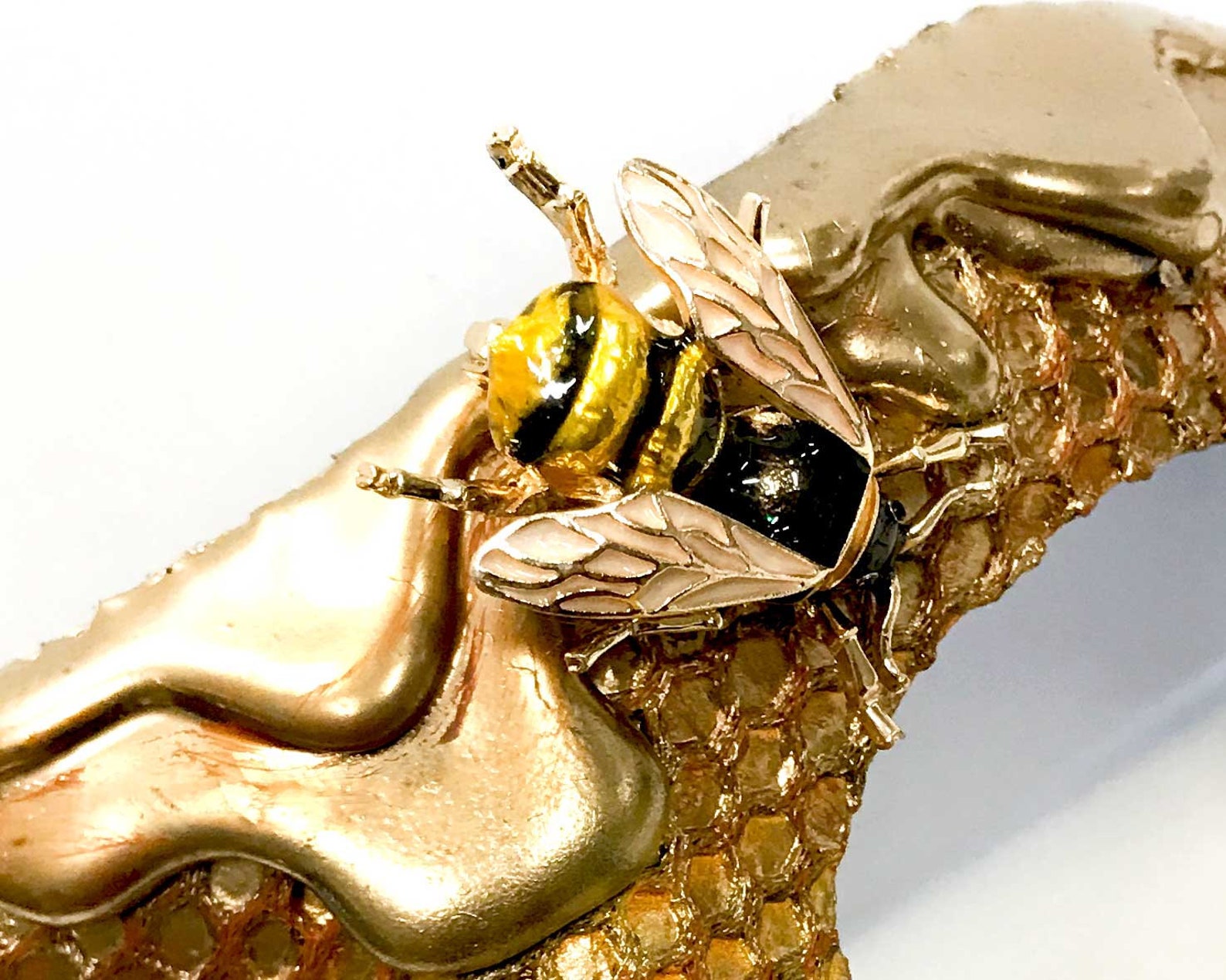 Bee Masquerade Half Mask Unique Hand Painted Luxury Queen Bee - Etsy UK