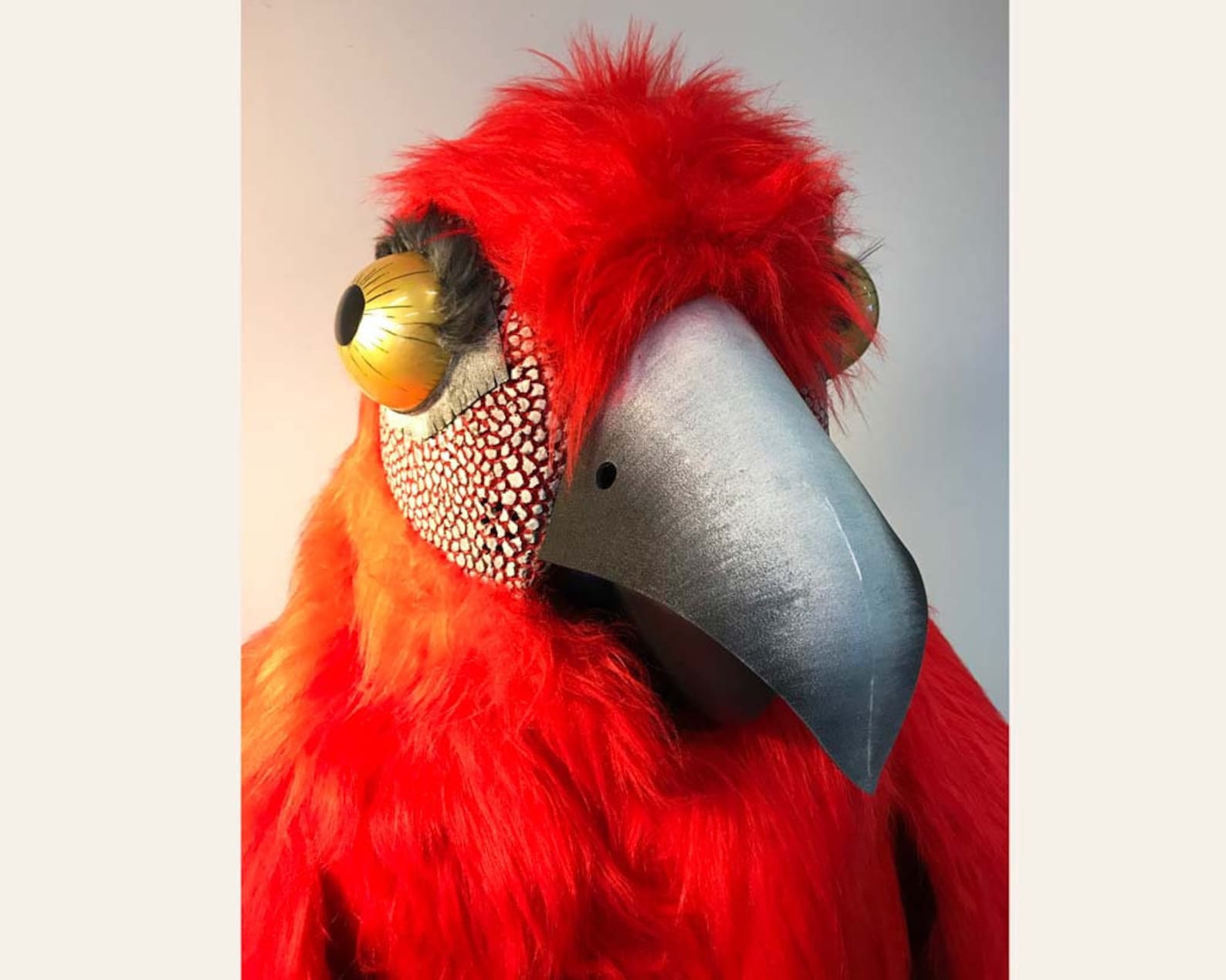Scarlet Macaw Parrot Costume: Adult Pantomime Bird Suit Robinson Crusoe ...