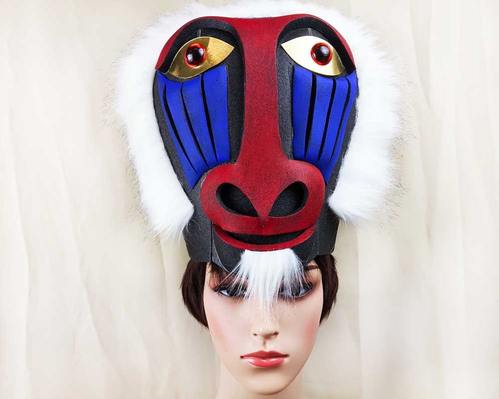 Rafiki Costume Mask Monkey Hat Lion King Headdress | Etsy