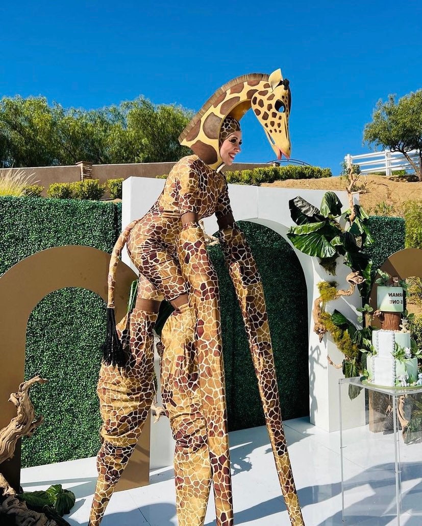 Giraffe Costume Mask ADULT Headdress Animal Head IN STOCK High - Etsy