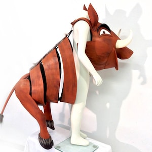 Handmade Adult Pumbaa Costume: Lightweight Warthog Outfit - Etsy