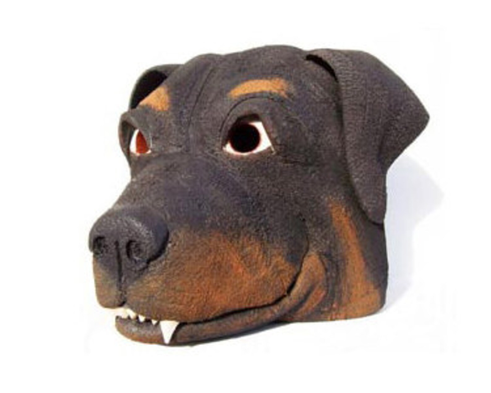 Dog Mask Adult Rottweiler Costume Head Animal Headdress READY to SHIP ...