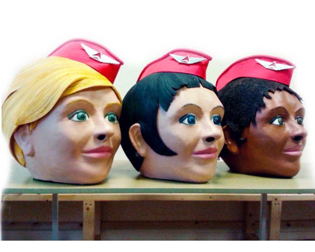 Custom Mascot Head: Giant Paper Mache Carnival Mask, Cosplay Costume - Etsy