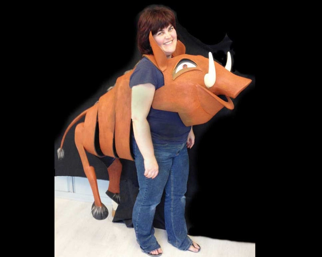 Handmade Adult Pumbaa Costume: Lightweight Warthog Outfit - Etsy