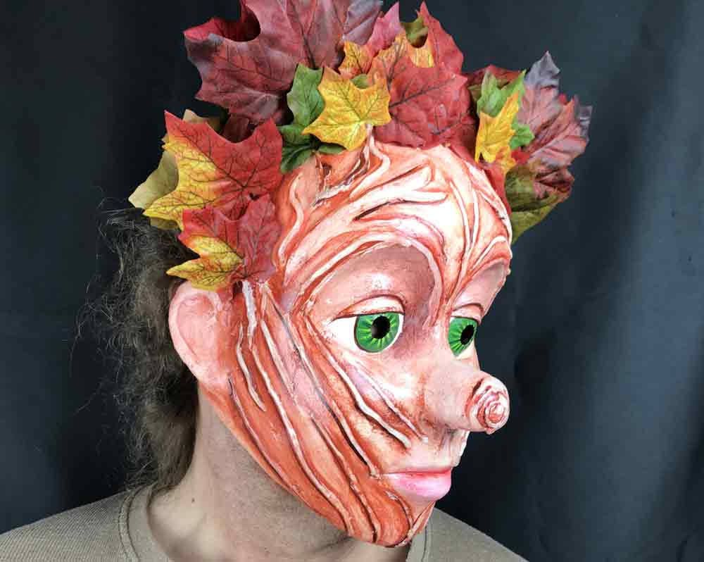 Woodland Fairy Mask. Adult Garden Sprite Mask With Headdress | Etsy UK
