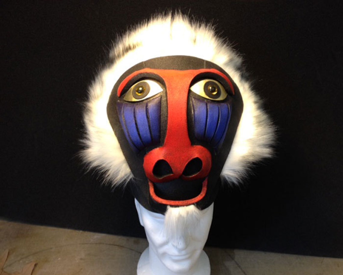 Rafiki Costume Mask Monkey Hat Lion King Headdress | Etsy