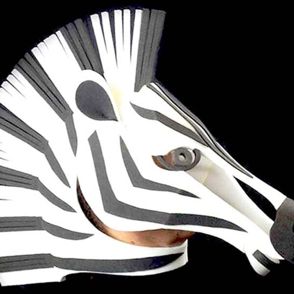 Zebra Mask - Etsy