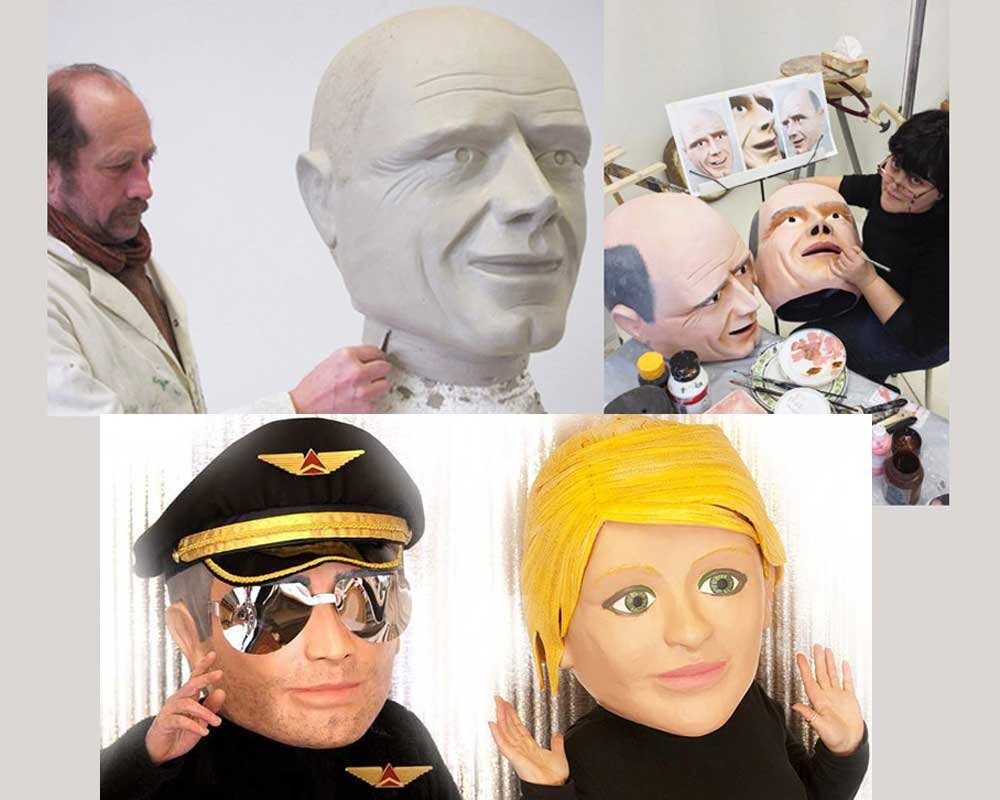 Custom Mascot Head: Giant Paper Mache Carnival Mask, Cosplay Costume - Etsy