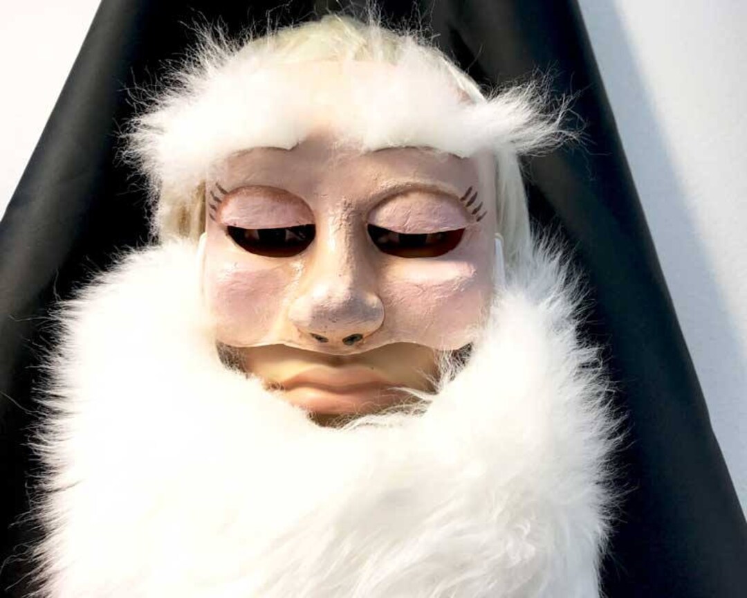 Sleepy Dwarf Mask: Snow White Costume, Sheepskin Beard Handmade - Etsy