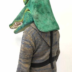 XL Crocodile Mask /moving Jaw/ Peter Pan Adult Costume Head Realistic ...
