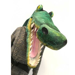 XL Crocodile Mask /moving Jaw/ Peter Pan Adult Costume Head Realistic ...