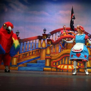 Scarlet Macaw Parrot Costume: Adult Pantomime Bird Suit Robinson Crusoe ...