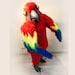 Scarlet Macaw Parrot Costume: Adult Pantomime Bird Suit Robinson Crusoe ...