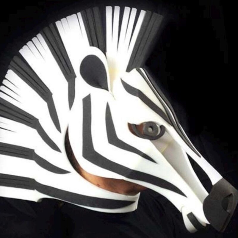 Zebra Mask - Etsy