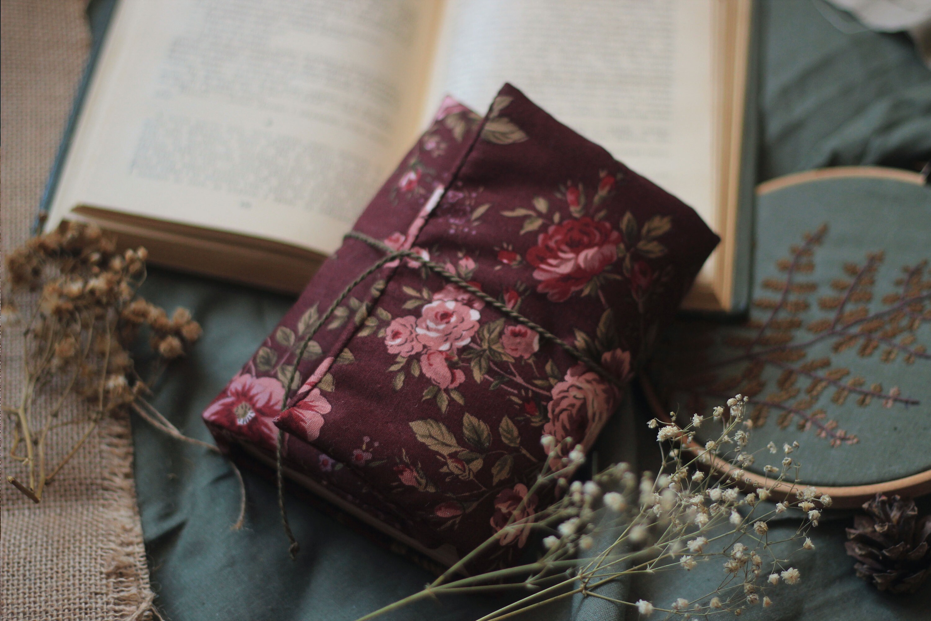Roses Journal, Handmade Diary, Travel Notebook, Old Paper, Flowers Book ...