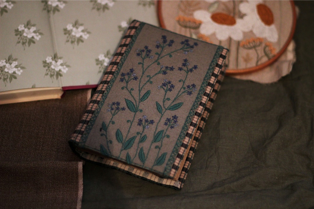 Forget-me-not Journal Embroidery Journal. Wedding Guest Book - Etsy