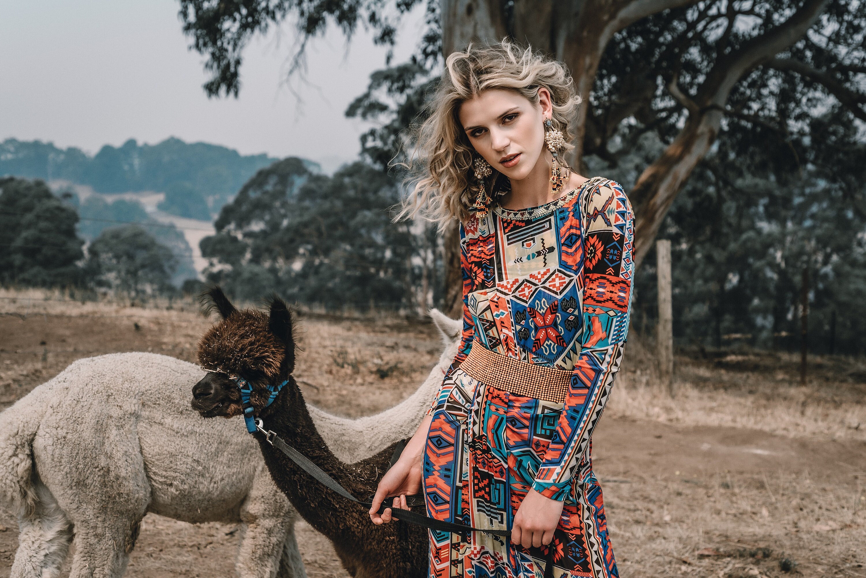 Siena Aztecs Dress - Shift Dress, Gown, Midi, Beads, Aztec, Green, Gold ...
