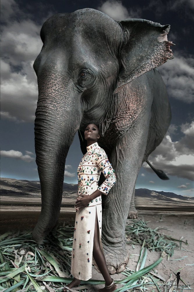 Mankera Robe Dress: Hand-embroidered on Hand-woven Kashmiri Fabric ...