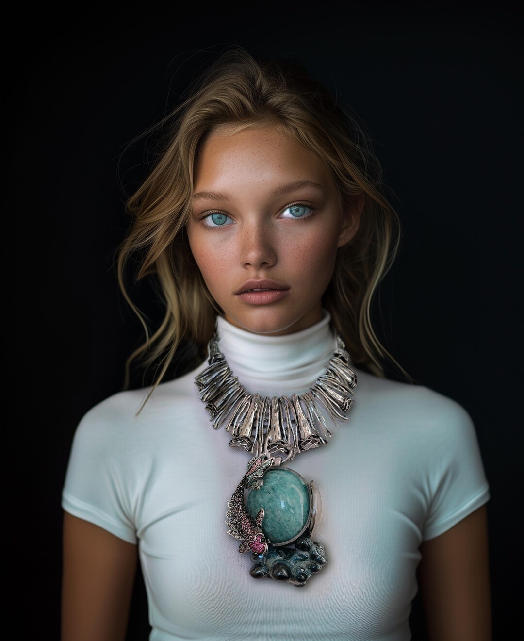 Ondine Harmony Necklace - Statement, Chunky, Koi, Choker, Designer ...
