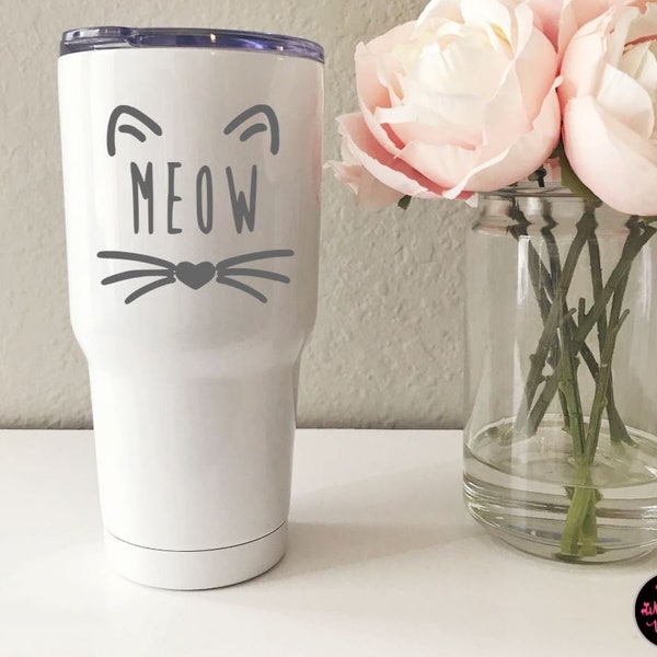 Meow Bumper Sticker - Etsy