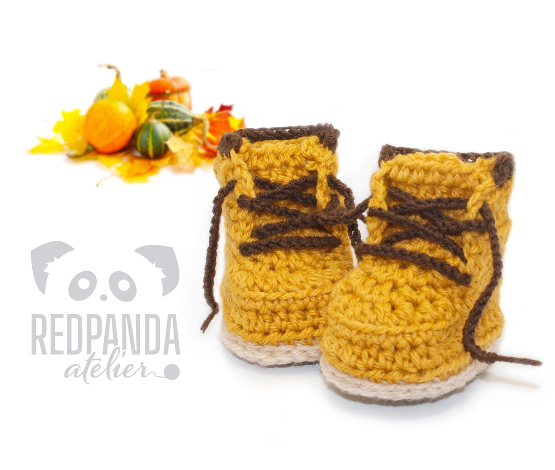 TIMBERLAND Crochet PATTERN CROCHET Pattern for Timberland Boot 3 Sizes ...