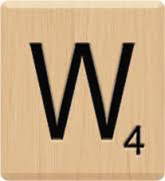 BEAUTIFUL Scrabble Letter Tiles Singles Letter 'W' | Etsy