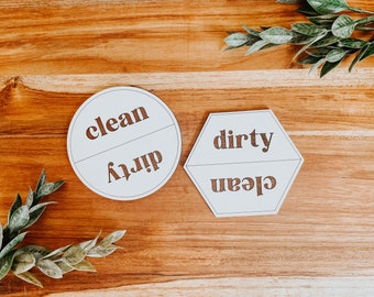 Clean Dirty Svg - Etsy