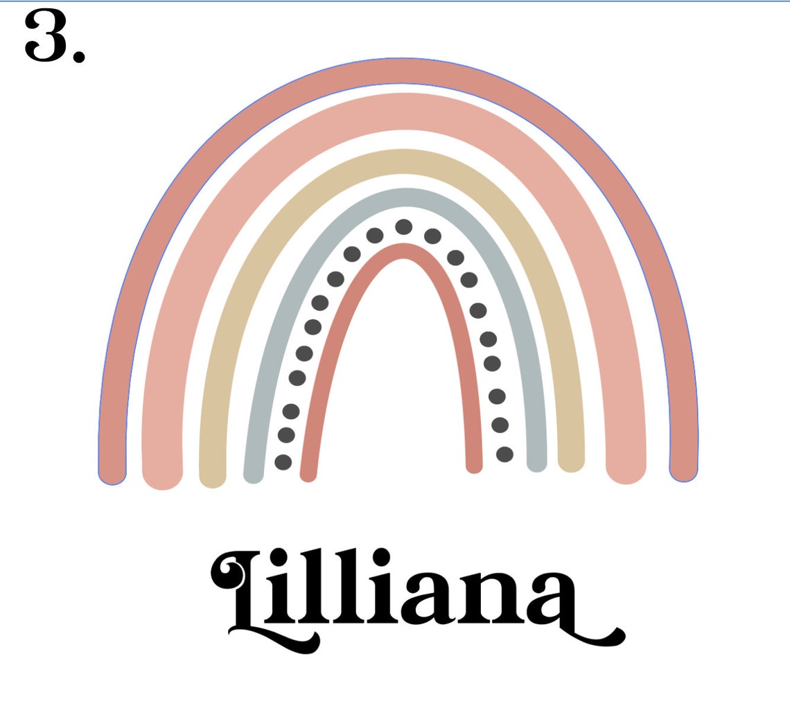 Rainbow Name Sign Nursery Sign Little Girl Personalized - Etsy